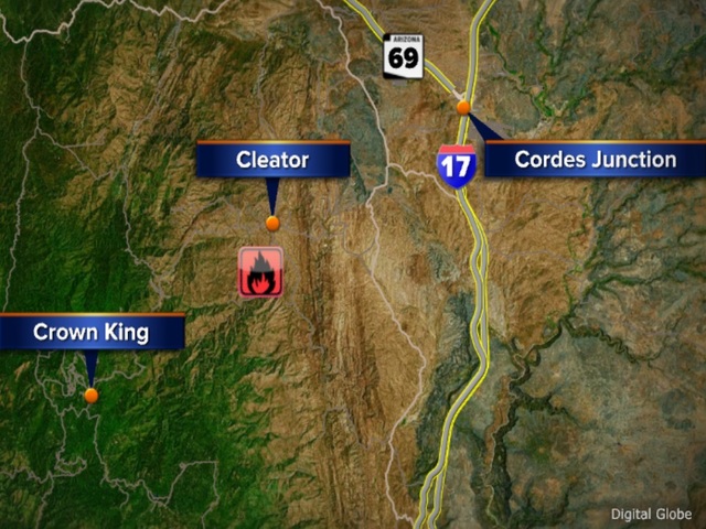 Cleator Fire: 141-acre wildfire burning near Crown King - ABC15 Arizona
