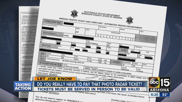 Do you really have to pay photo radar tickets? - ABC15 Arizona