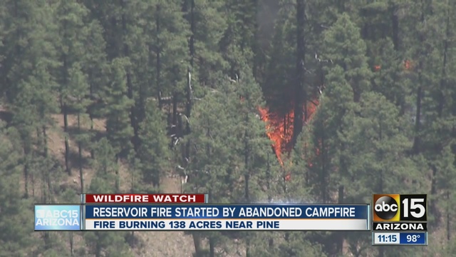 Reservoir Fire update: Abandoned campfire caused wildfire burning north ...