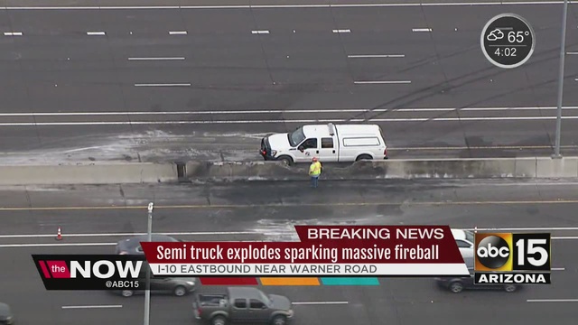 I-10 semi-truck fire: Interstate 10 partially reopens after fiery crash ...