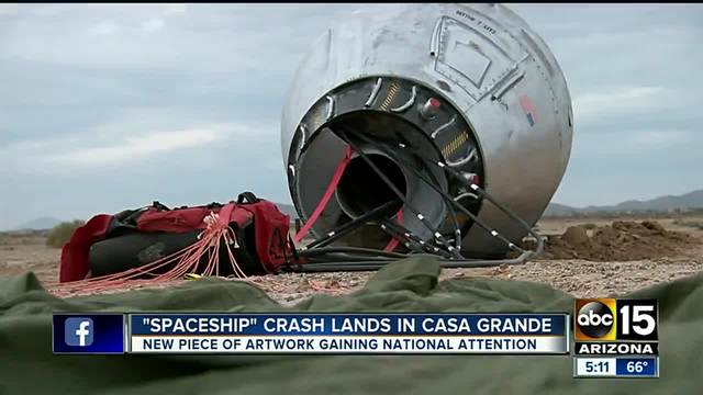 PICTURE: Space capsule found along Arizona freeway? - ABC15 Arizona