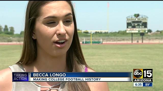 Female Basha kicker signs letter of intent to play for D-II football ...