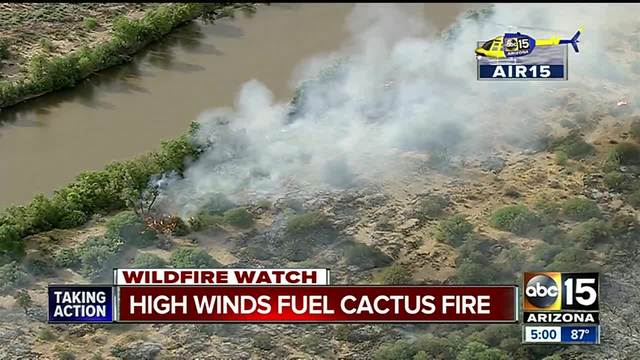 Cactus Fire update: Fire burning 800 acres along Bush Highway - ABC15 ...