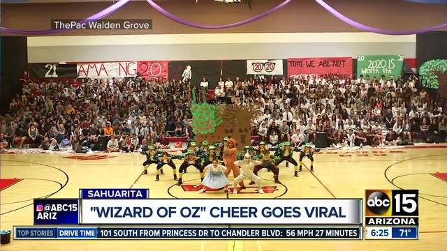 WATCH: Arizona high school's 'Wizard of Oz' pep rally getting millions ...