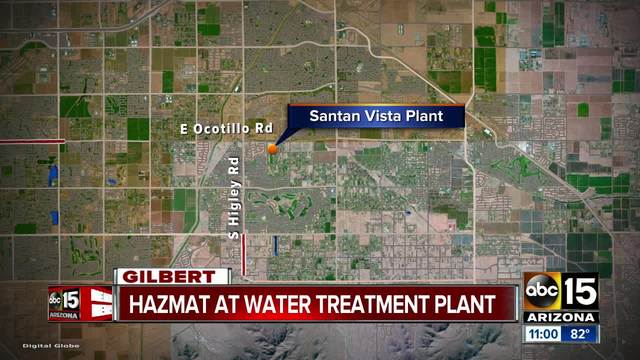 Water treatment plant in Gilbert evacuated for hazardous materials ...