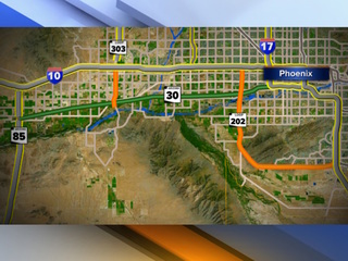 New proposed Valley freeway, State Route 30, named 'Tres Rios' - ABC15 ...