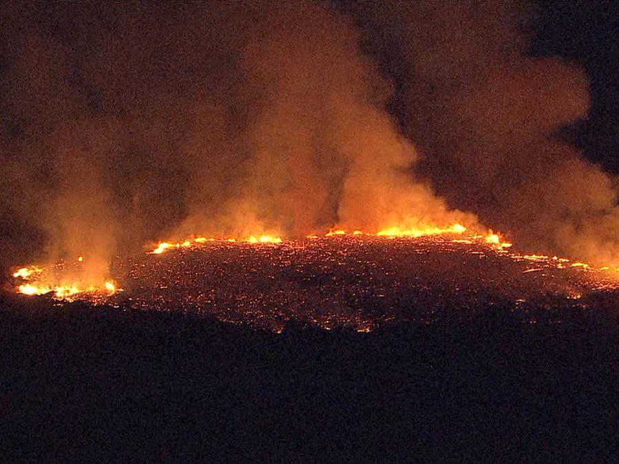 River Fire: 110-acre brush fire burning near Picacho Reservoir south of ...