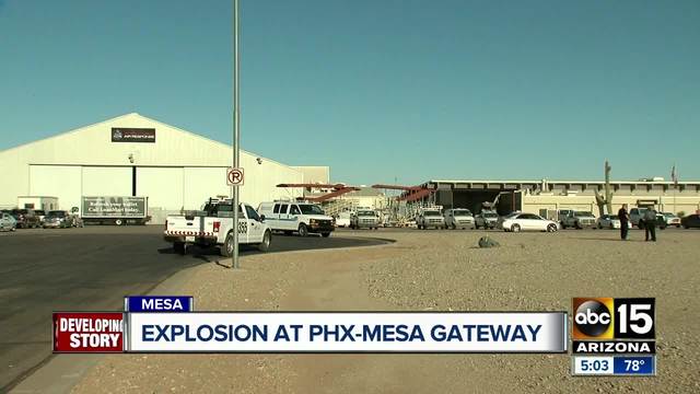 Three injured in explosion at Phoenix-Mesa Gateway Airport - ABC15 Arizona
