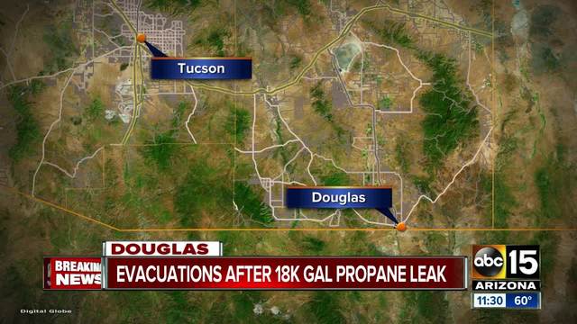 Evacuations ordered in Douglas after large propane leak - ABC15 Arizona