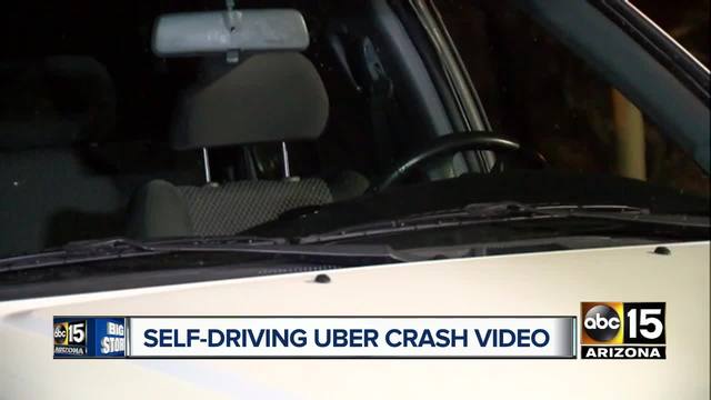 Uber self-driving car dash camera video released in deadly Tempe crash ...