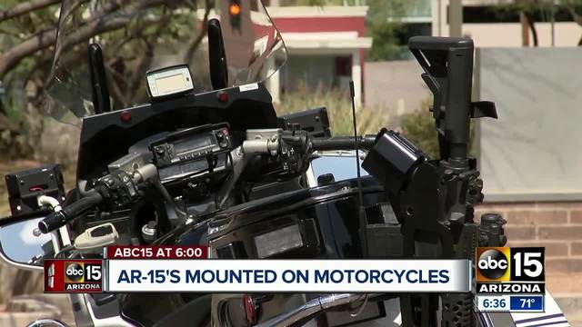 Tempe police mount AR-15s on motorcycles - ABC15 Arizona