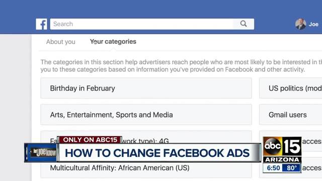 Inappropriate Facebook ads? Change them! - ABC15 Arizona