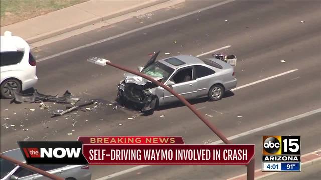 Self-driving car crash in Arizona: Waymo involved in Chandler crash ...