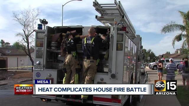 Two homes destroyed in first-alarm fire in Mesa, 100 firefighters ...