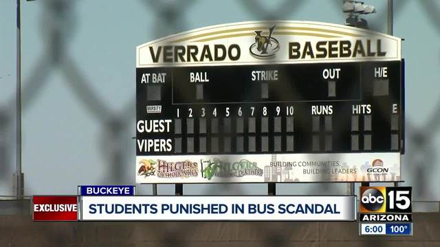 Verrado High School baseball players punished in bus scandal - ABC15 ...