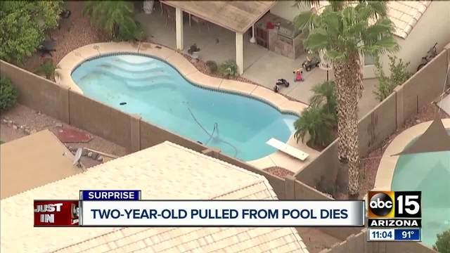 Child pulled from Surprise pool dies at hospital - ABC15 Arizona