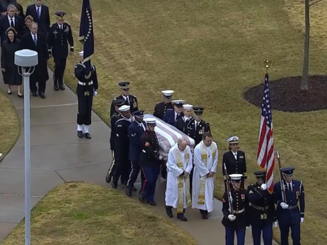 Former President George H.W. Bush arrives at presidential library for ...